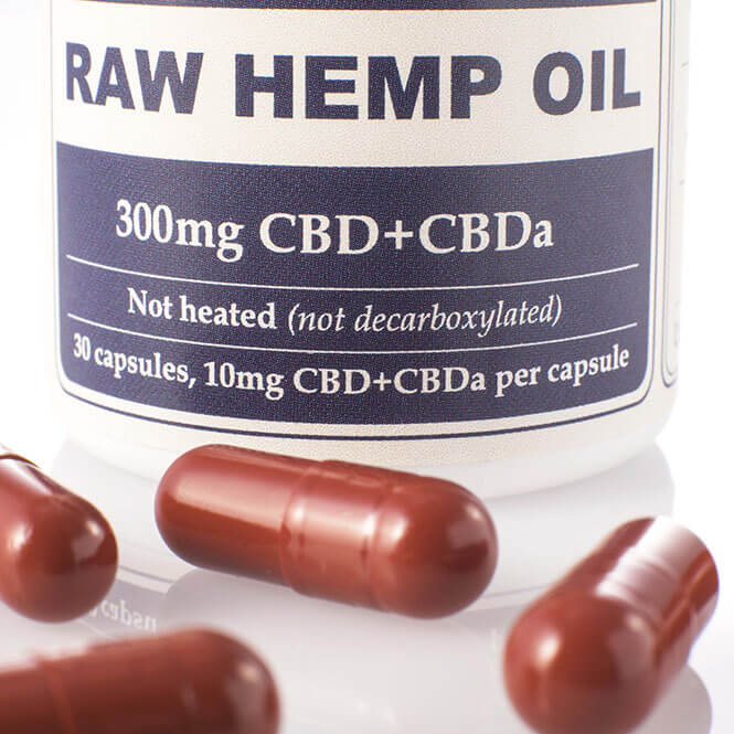 CBD Hemp Oil Capsules (Raw 300mg of CBD+CBDa) CBD Hemp Oil Capsules (Raw 300mg of CBD+CBDa)